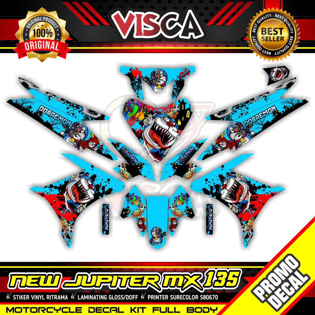 Jual (COD) Stiker Jupiter Mx 135 New Full Body Decal Jupiter Mx 135 New ...