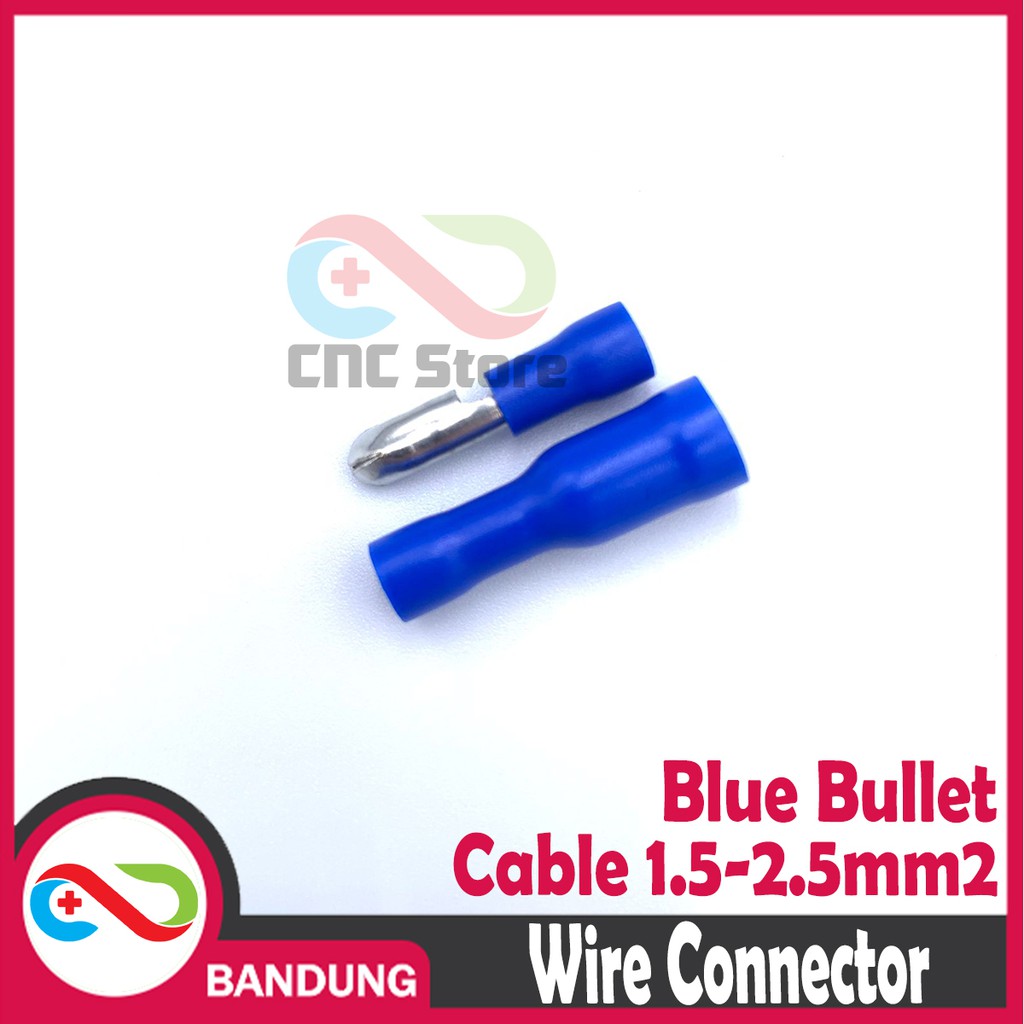 Jual BLUE BULLET WIRE CONNECTOR TERMINAL PLUG CUCUK KABEL QUICK CABLE ...