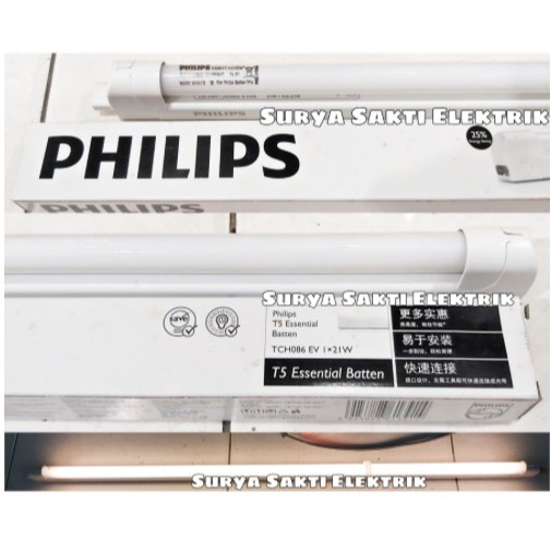Jual LAMPU PHILIPS ESSENTIAL BATTEN TL T5 21 WATT WARM WHITE KUNING ...