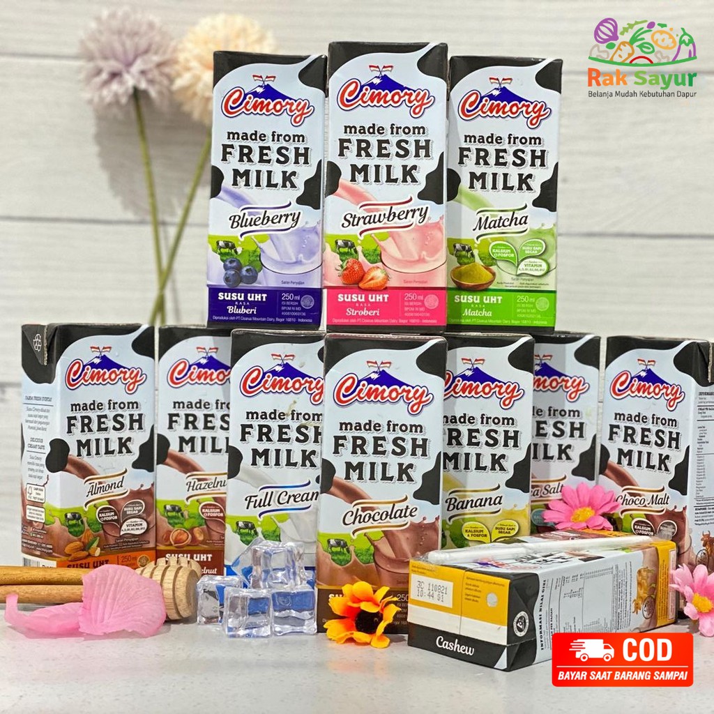 Jual Cimory Fresh Milk Drink 250 All Varian Random Rasa Minuman Jajanan Rak Sayur Padang ...