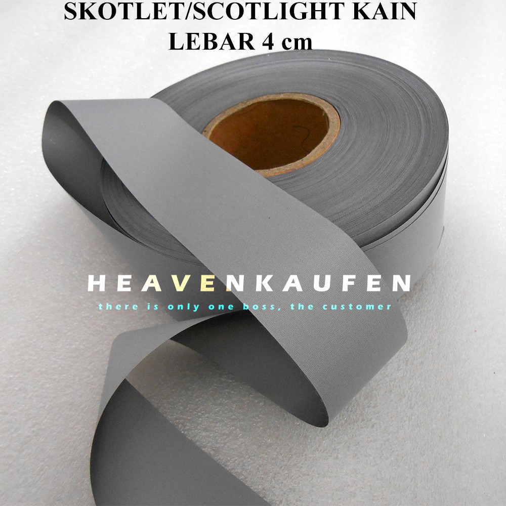 Jual Pita Scotlight Skotlet Scotlite Reflective Kain Lebar 4 cm Meteran ...