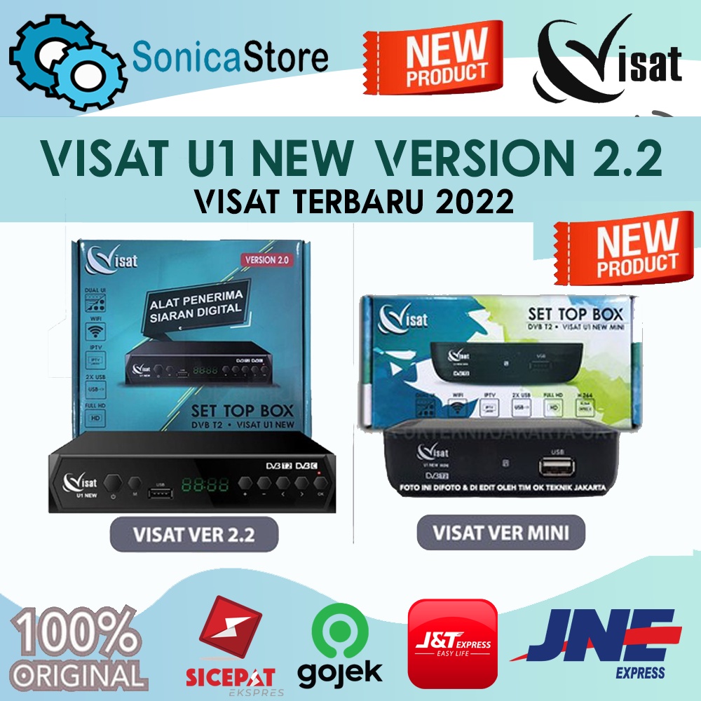 Jual STB Set Top Box Visat U1 New HD bergaransi tv digital berkualitas ...