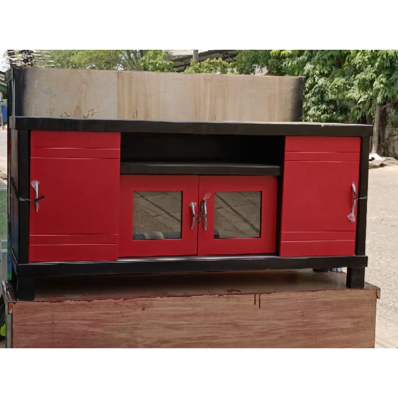 Jual Bupet tv rak tv meja tv tebal ukuran 160x45x76 kaca | Shopee Indonesia