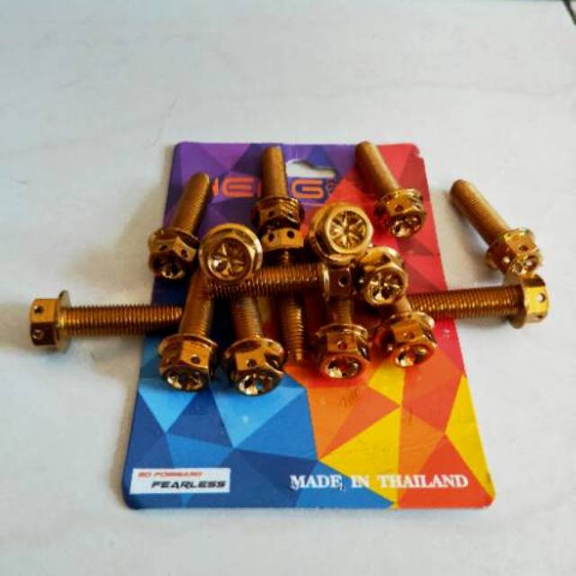 Jual BAUT PROBOLT 8X25 HENG FLOWER / Baut 12 panjang 2,5cm | Shopee ...