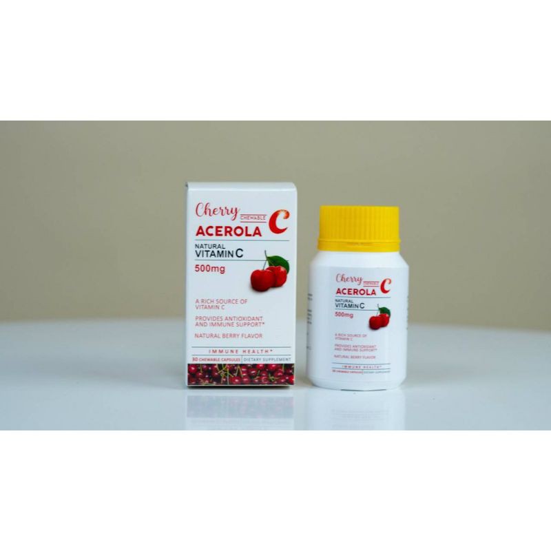Jual ACEROLA CHERRY CHEWABLE VITAMIN C DAYA TAHAN TUBUH/ IMUN TUBUH | Shopee Indonesia