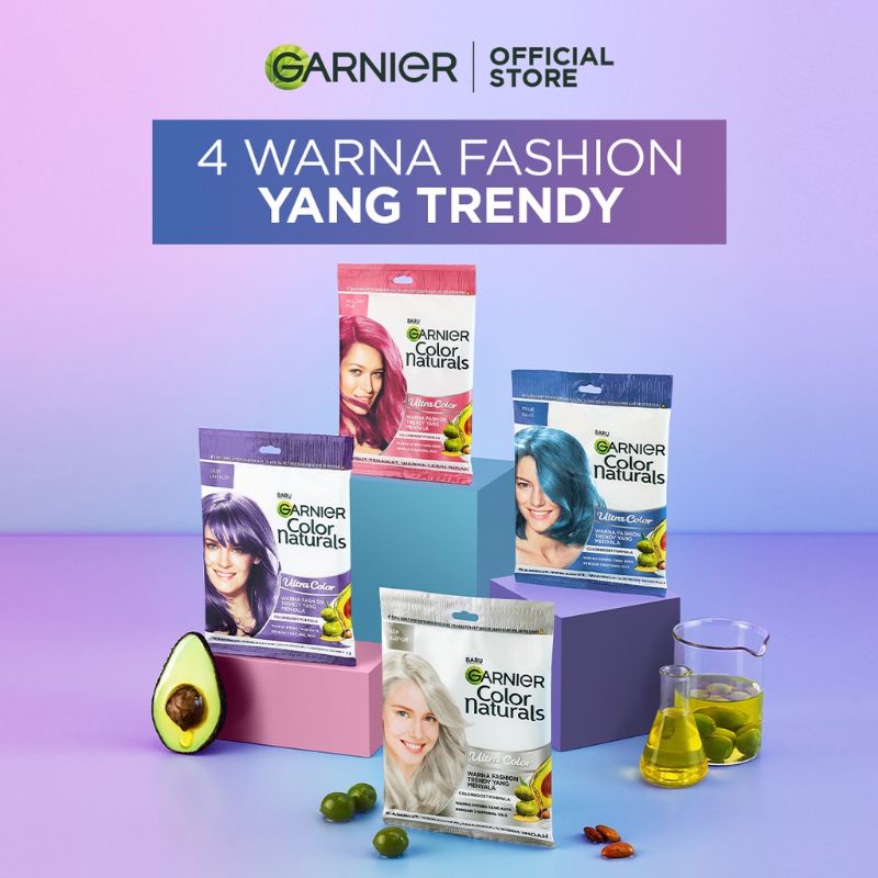 Jual Garnier semir saset warna nyala / terang / semir rambut garnier ...