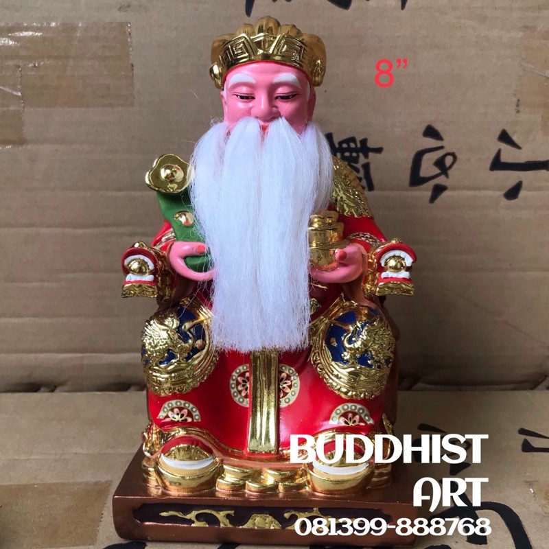 Jual Patung dewa hok tek ceng sin hok tik tua pe kong 8 inch | Shopee ...