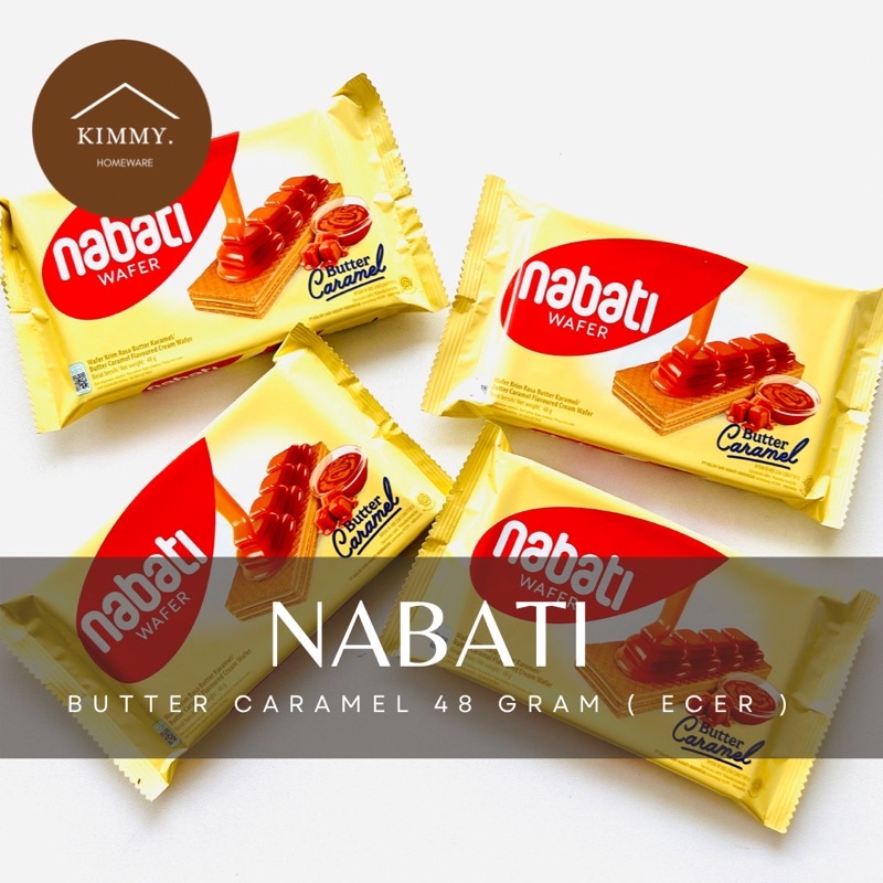Jual NABATI BUTTER CARAMEL WAFER 46 GRAM / RICHEESE NABATI / BISKUIT ...