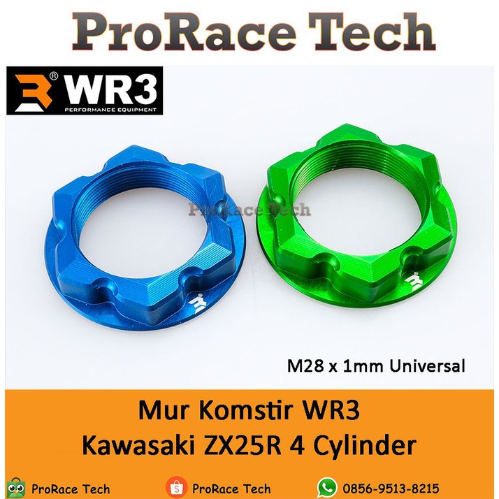 Jual Mur Komstir WR3 Kawasaki ZX25R 4 Cylinder M28 X 1mm Universal ...