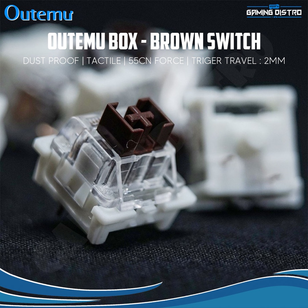 Jual Outemu Box Brown Tactile - Dust Proof 3 Pin Switch Mechanical ...