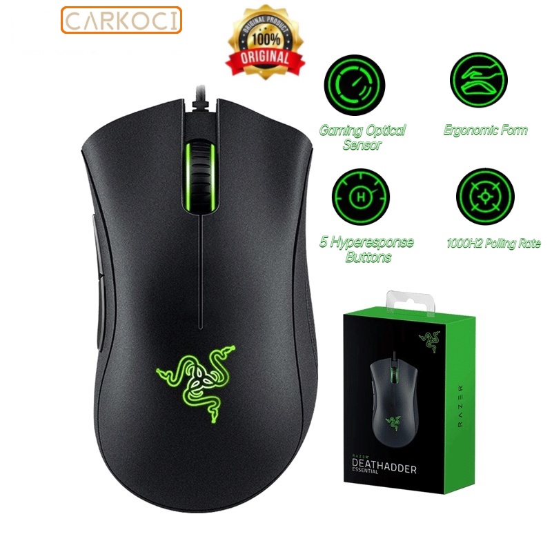 Jual Razer Mouse Gaming dengan Sensor Optik, Mouse Berkabel USB untuk ...
