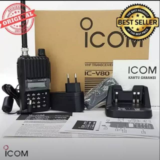 Jual HT Icom V88 Handy Talky 5,5W VHF Waterproof IP67 Made In Japan ...