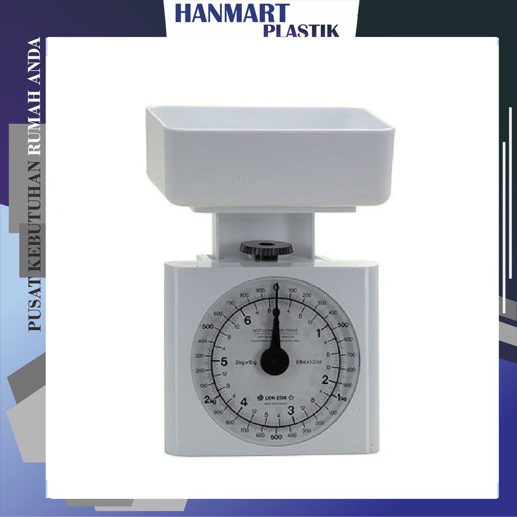Jual Timbangan Kue Dapur Manual Kitchen Scale 3kg Lion Star KS 4 KS4 | Shopee Indonesia