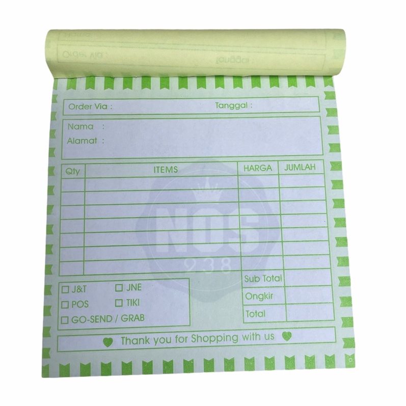 Jual Nota Mini 1/6 folio 3Ply (150lembar / 50set) | Shopee Indonesia