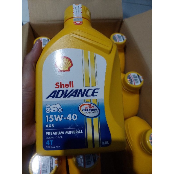 Jual Oli Motor Shell Advance 4T AX5 15W-40 (0,8L) | Shopee Indonesia