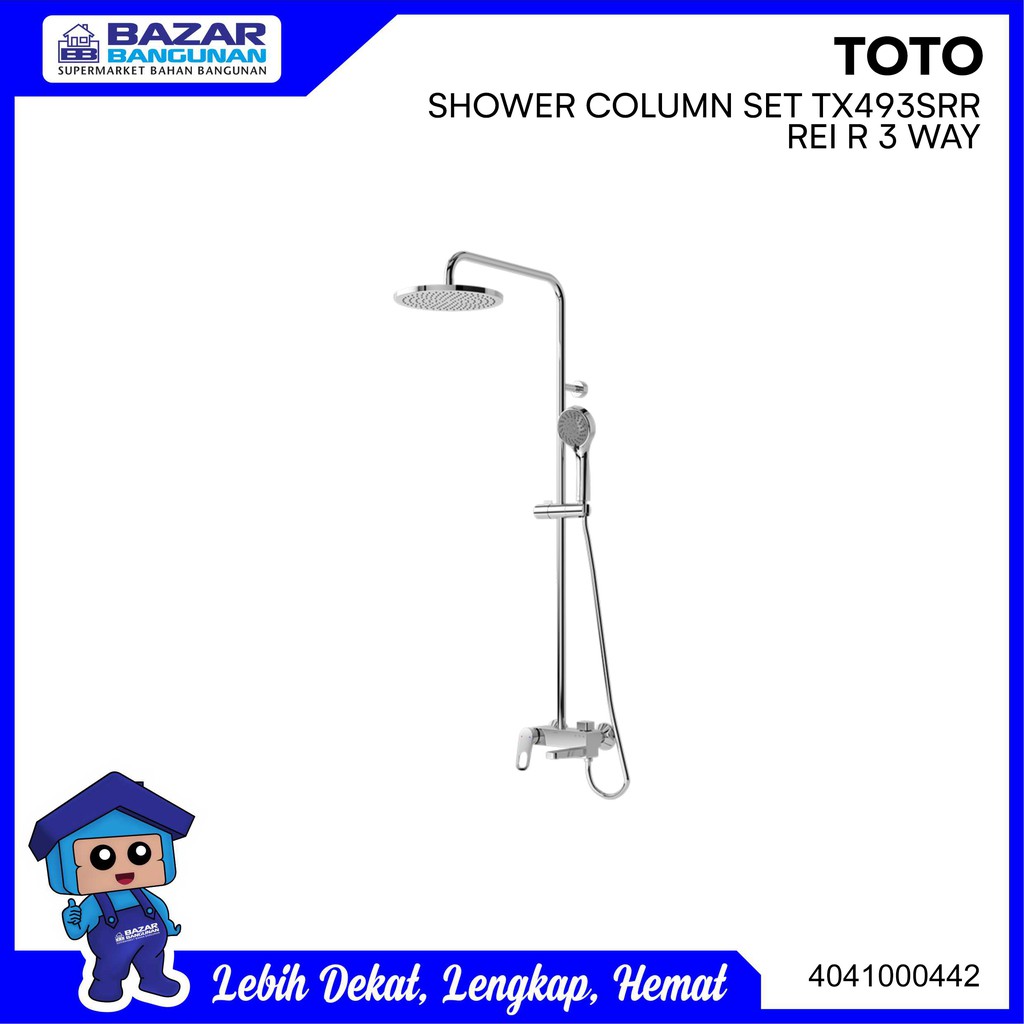 Jual Toto - Shower Tiang Lever Column Set Tx 493 Srr Tx493Srr Rei R 3 Way | Shopee Indonesia