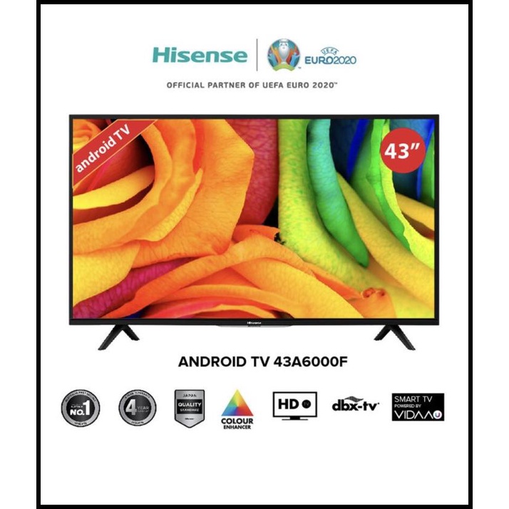 Jual Hisense Android Tv 43A6000F | Shopee Indonesia