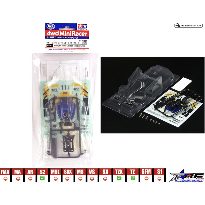 Jual TAMIYA 15503 WINNING BIRD FORMULA CLEAR BODY SET | Shopee Indonesia