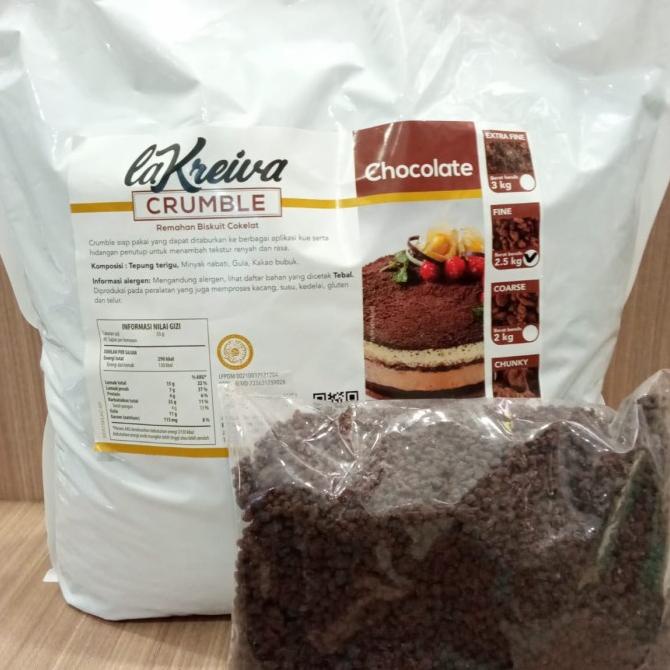 Jual La kreiva crumble chocolate / red velvet 2,5kg remahan biskuit ...