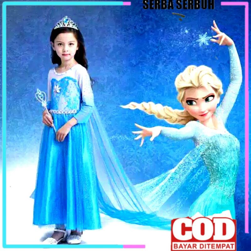 Jual BAJU ELSA FROZEN | Shopee Indonesia