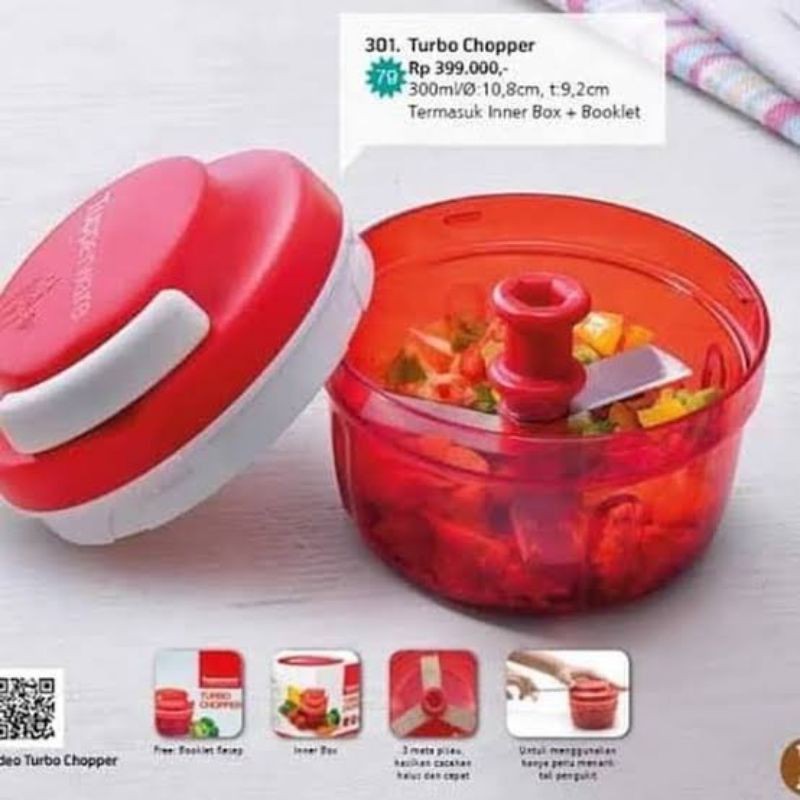 Jual Turbo Chopper (Set) - Tupperware (Blander Bumbu Manual) | Shopee ...