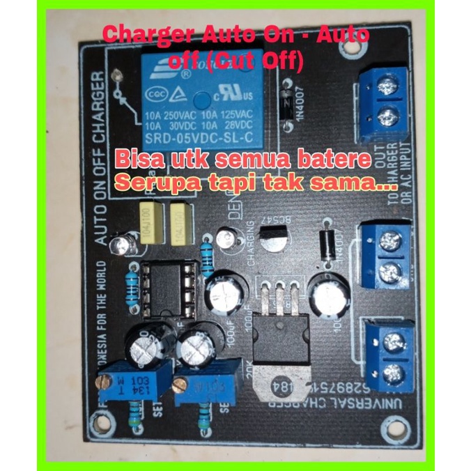 Jual Controller Charger Auto ON - Auto Off (Cut Off) 2S - 8S , Aki 6V ...