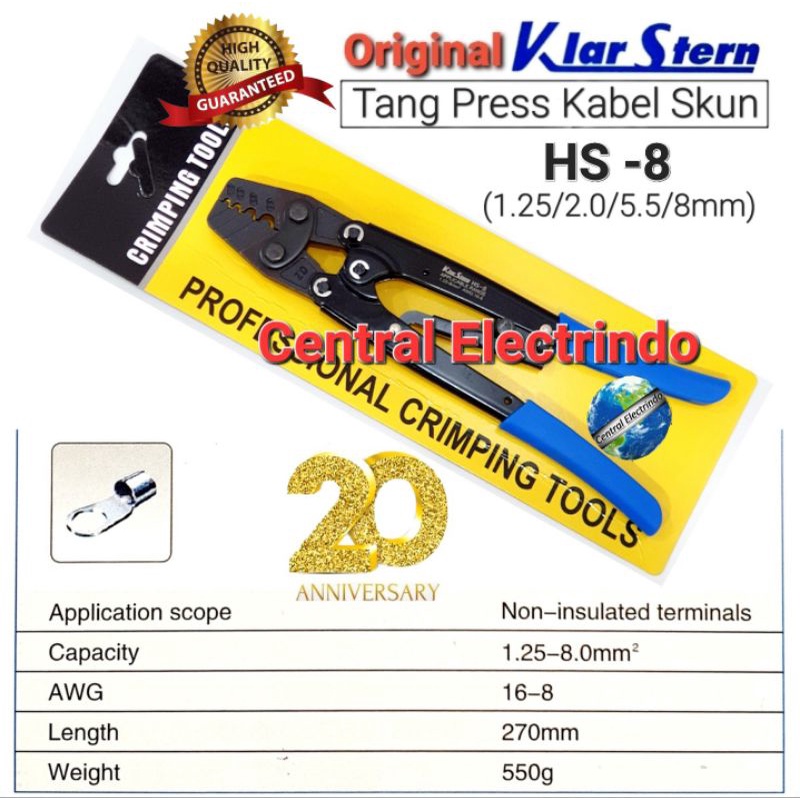 Jual Tang Skun HS-8 (1.25~8mm) Tang Press Skun Manual. | Shopee Indonesia