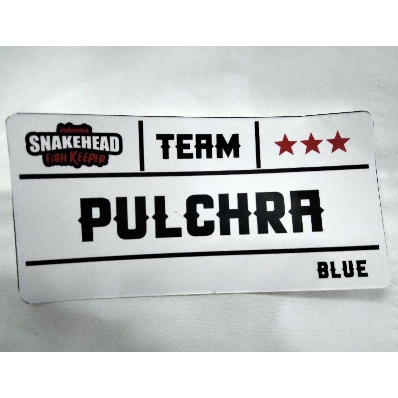 Jual stiker channa blue pulchra | Shopee Indonesia