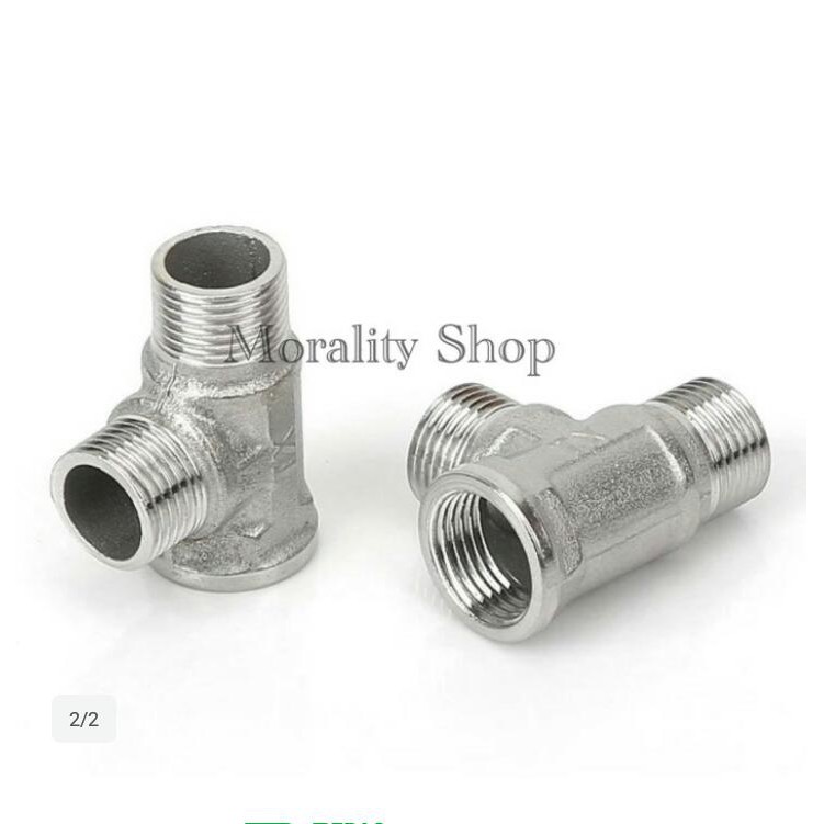 Jual Nepel T Stainless 304 uk 1/2 inch TS12 - Nepel Tee Kran T ...