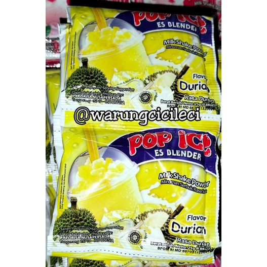 Jual POP ICE RASA DURIAN 25g x 10pcs ( 1 RENCENG ) | Shopee Indonesia