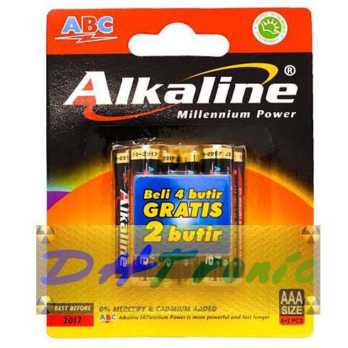 Jual Battery Abc Alkaline Aaa 4+2 ( Total 6 Batt. ) Dhtron92 Segera ...