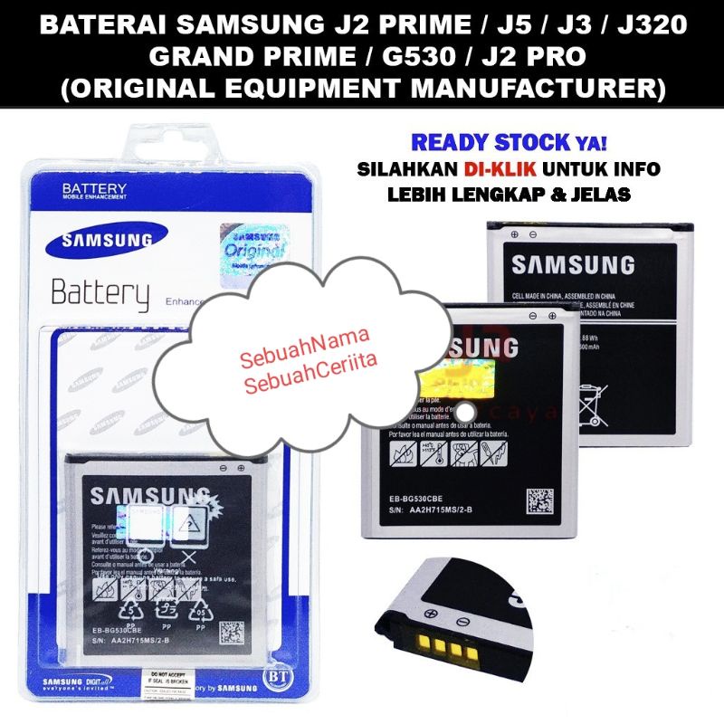 Jual BATERAI SAMSUNG J2PRIME J5 J3 ORIGINAL | Shopee Indonesia