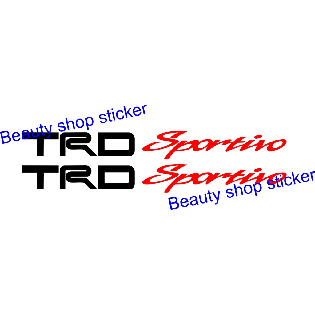 Jual sticker trd sportivo stiker trd sportivo kombinasi / polos ...