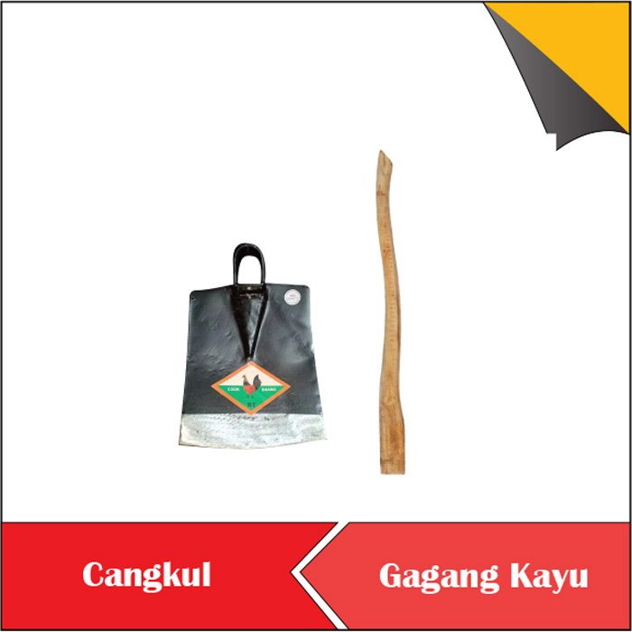 Jual Pacul cangkul Gagang Kayu per set AG22 | Shopee Indonesia