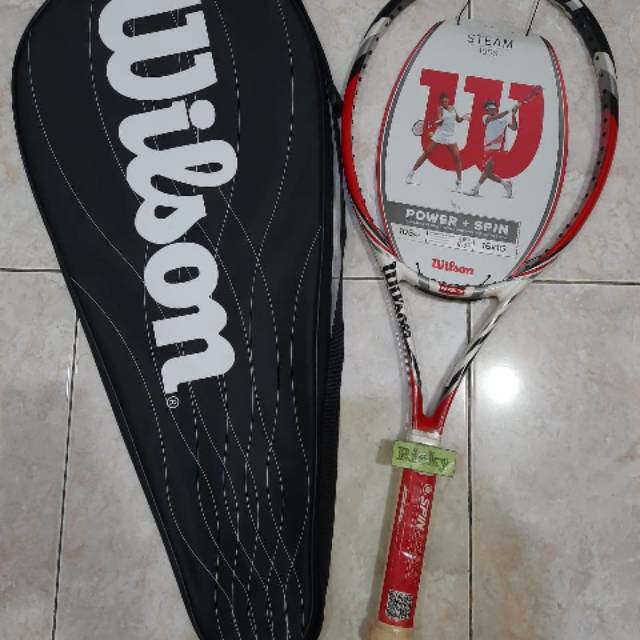 Jual RAKET TENIS WILSON STEAM 105 S - POWER + SPIN - BLX - SPIN EFFECT ...