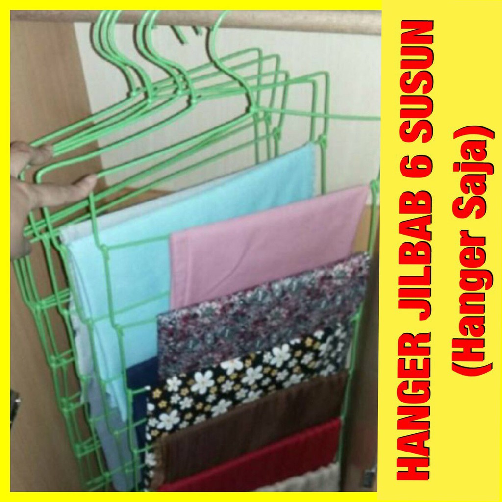 Jual RAK HANGER JILBAB BESI LAPIS SELANG ANTI KARAT (HANGER SAJA ...