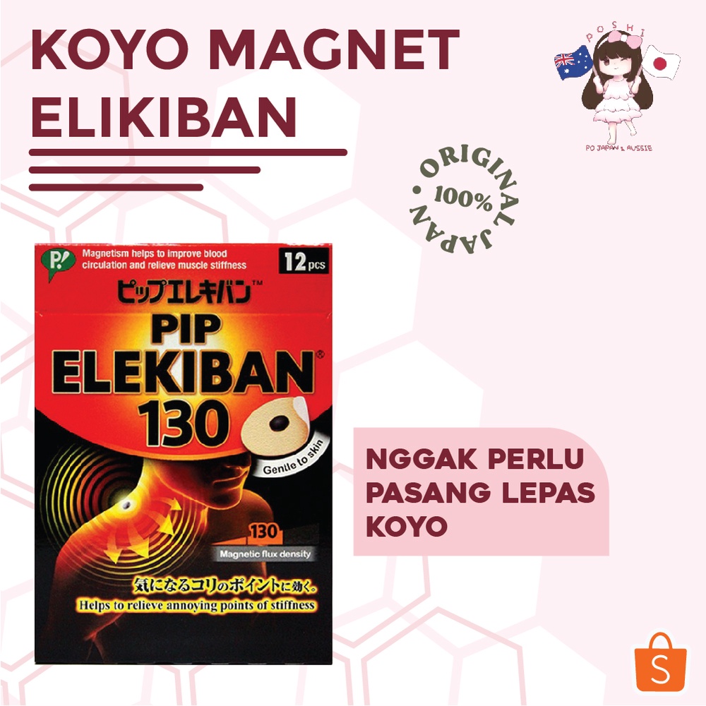 Jual Koyo Magnet Elikiban Original Japan Obat Pereda Nyeri Pegal Linu ...