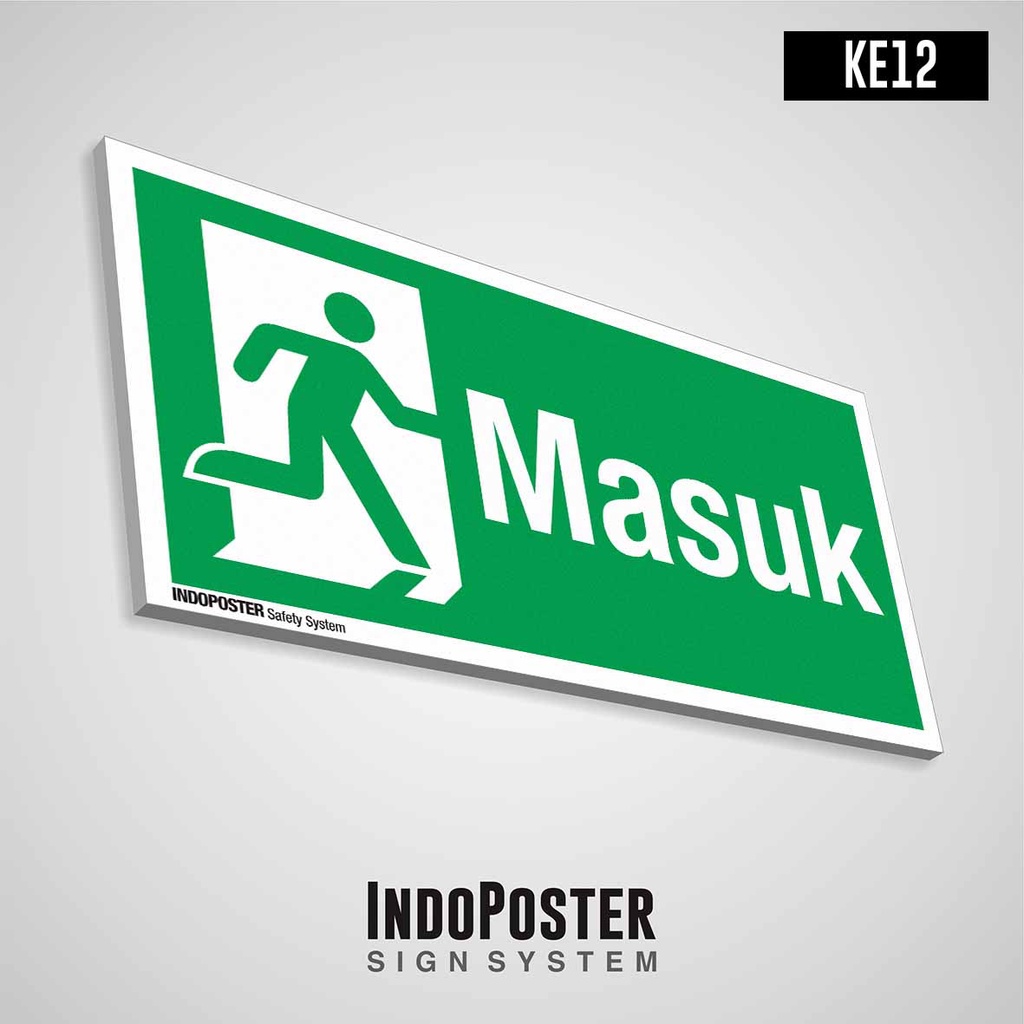 Jual Safety Sign Emergency Rambu K3 PVC Tanda Pintu Masuk | Shopee ...