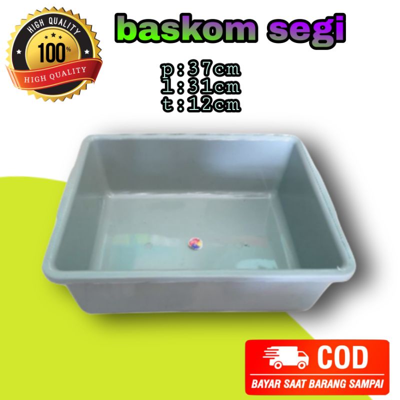 Jual Baskom segi kotak hidroponik bak pasir kucing 6 pcs | Shopee Indonesia