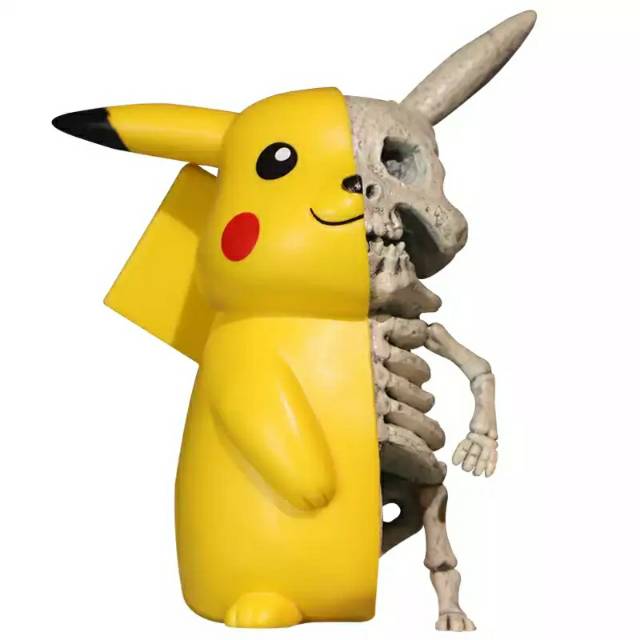 Jual Anime Pikachu Pikachus Skeleton Dissection PVC Figure 12cm ...