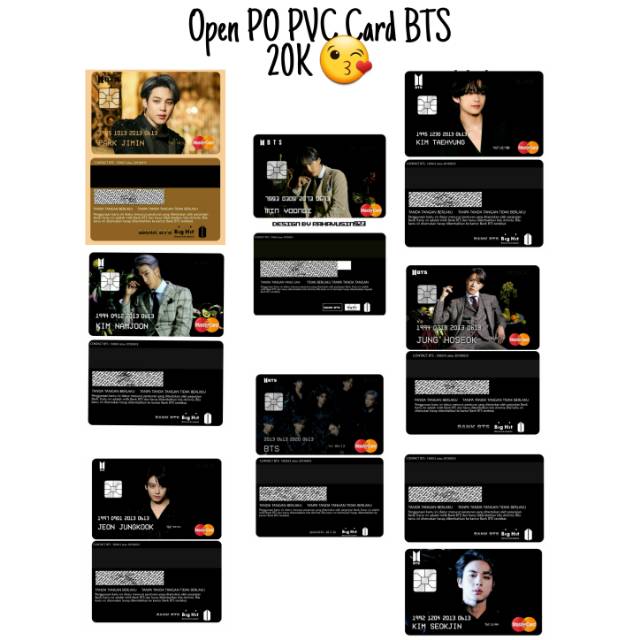 Jual PVC Card Bts | Shopee Indonesia