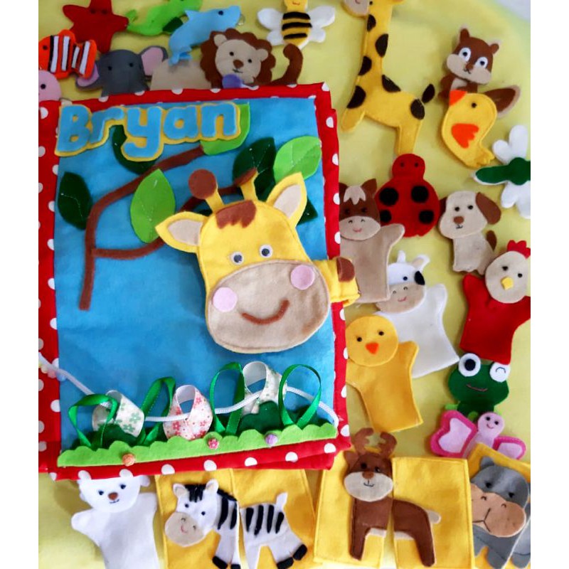 Jual Busy Book Animal Series/ Soft Book/ Quite Book/ Mainan Edukasi ...