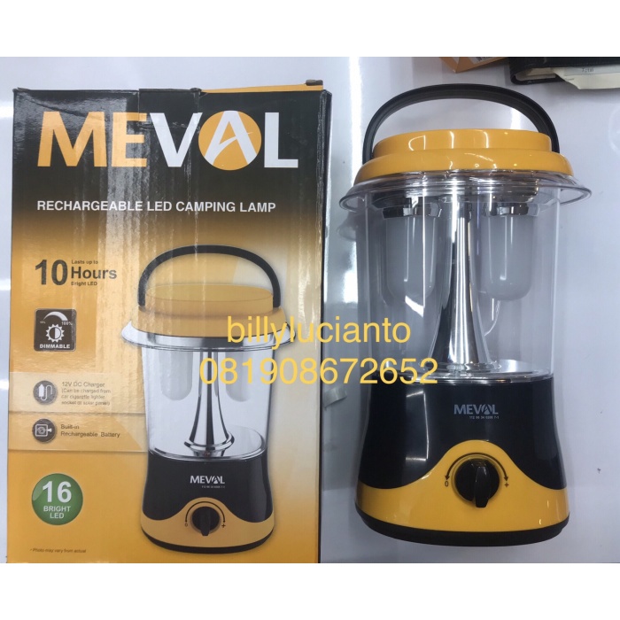 Jual Lampu Emergency Model Camping Lamp Led Portable Meval Eml 2X8 Led ...