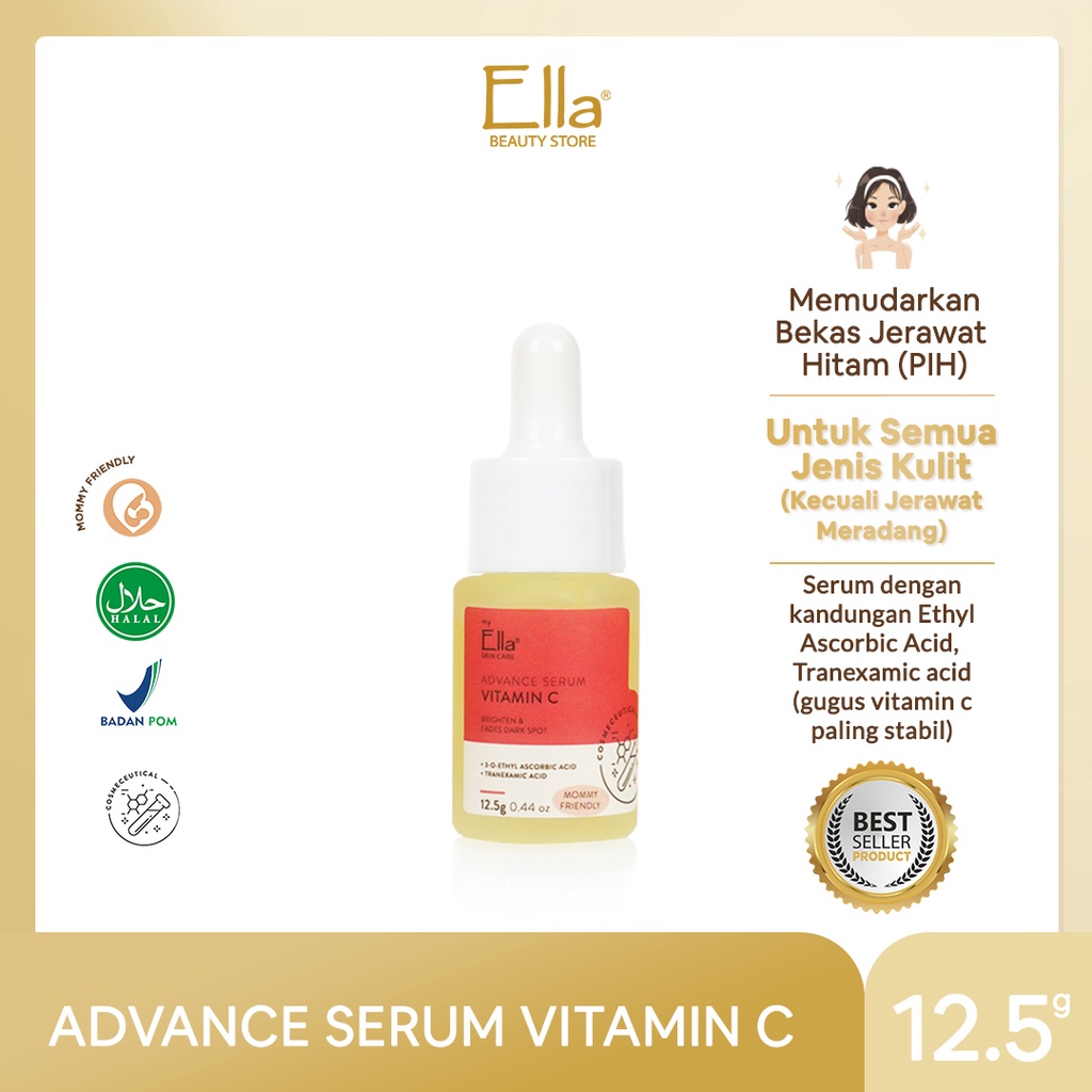 Jual Ella Skincare Advance Serum Vitamin C with Ethil Ascorbic Acid ...