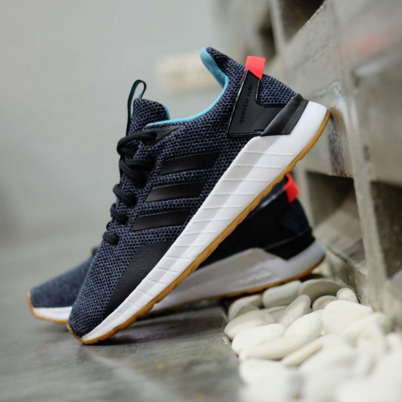 Jual Adidas Questar Ride " navy black sole gum " | Shopee Indonesia