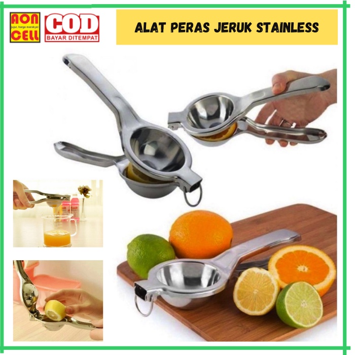 Jual Alat Peras Perasan Lemon Squeezer Jeruk Nipis Stainless Steel Besi ...