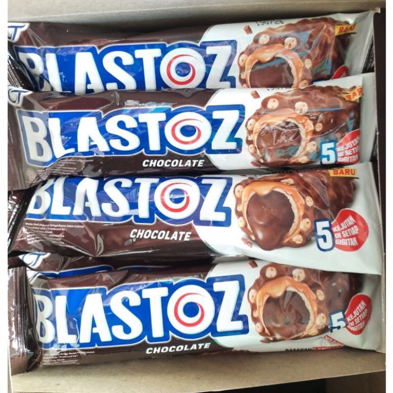 Jual (SIAP KIRIM) Wafer Roll Blastoz Chocolate 24gr 1box (12pcs ...