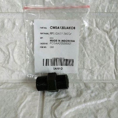 Jual PIPE JOINT PRESSURE SWITCH DRAT 3/8 P-H137AC POMPA AIR SANYO ...