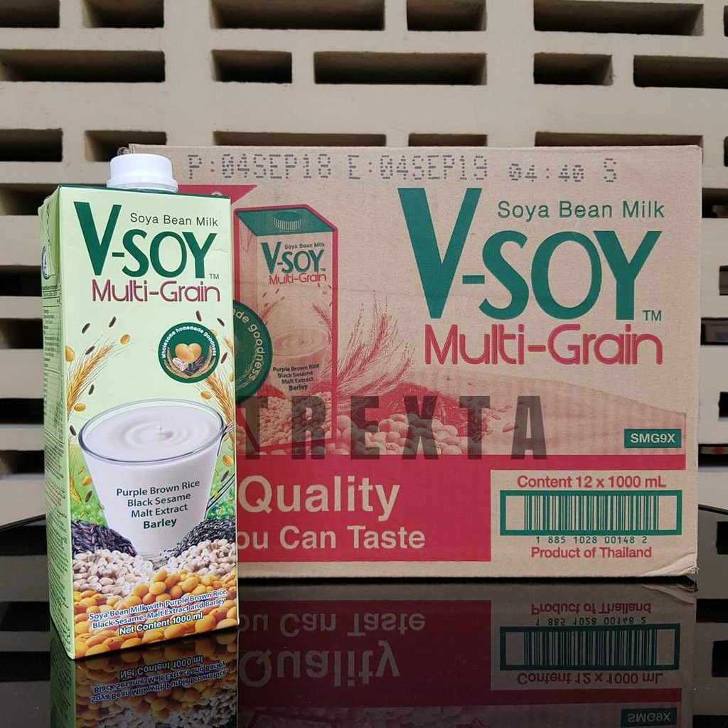 Jual Vsoy Multigrain 1 Liter - 1 Karton / V-soy Multi grain | Shopee ...