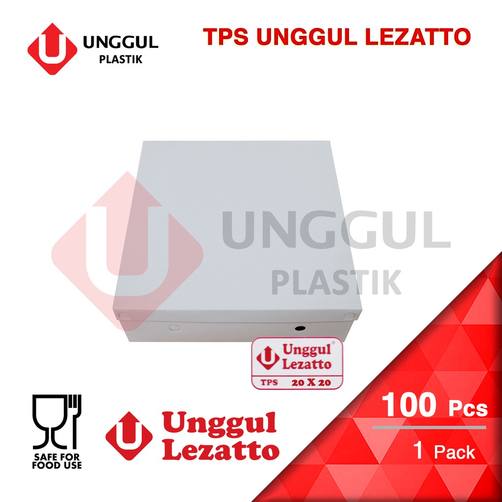 Jual BOX TPS (TUTUP PISAH) SNACK / MAKANAN 20 x 20CM UNGGUL LEZATTO ...
